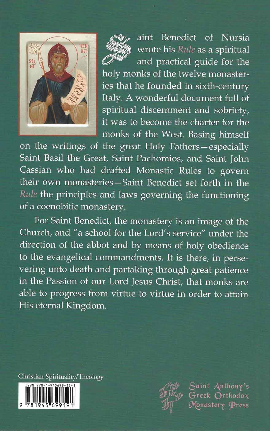 Monastic Rule St Benedict of Nursia – notofthisworldiconsandbooks.com