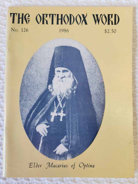 Orthodox Word 126 Jan-Feb 1986 RARE very good2 ...