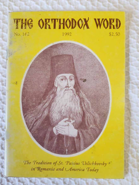 Orthodox Word 162 Jan-Feb 1992 VERY RARE fair1 ...