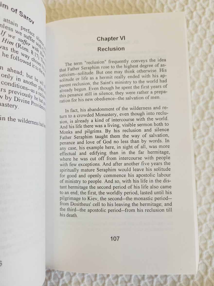 St Seraphim of Sarov A Spiritual Biography rare ...